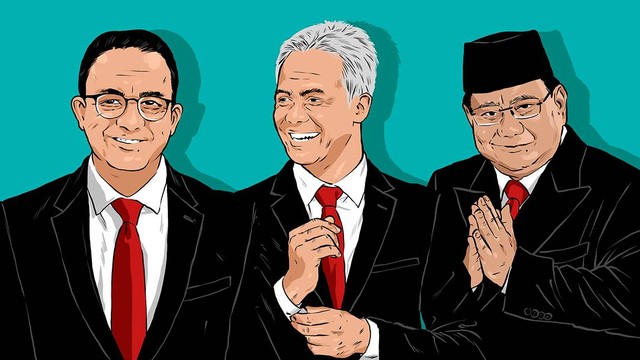 Survei LKSP: AMIN 32,41%, Prabowo-Gibran 32,02%, Ganjar-Mahfud 19,52% ...
